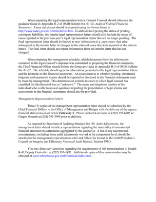 Legal And Management Representation Letters | PDF
