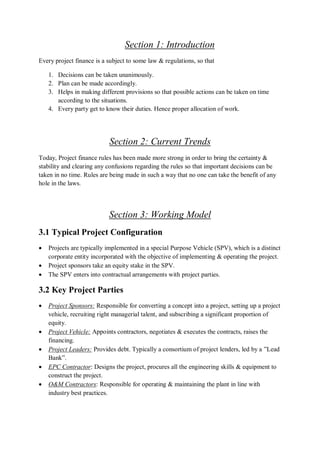 Legal and regulatory aspect of project finance | PDF