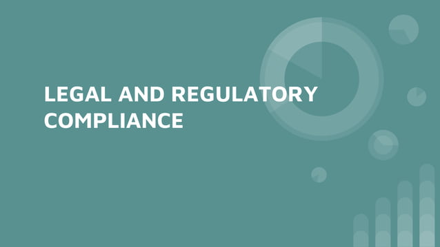 Legal and regulatory compliance | PDF | Business | Business and Finance