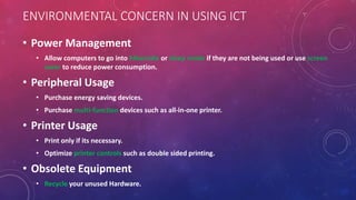 Legal and social impacts on ICT | PPTX