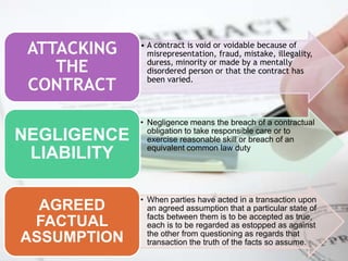legal aspects of a contract (indian contract) | PPTX