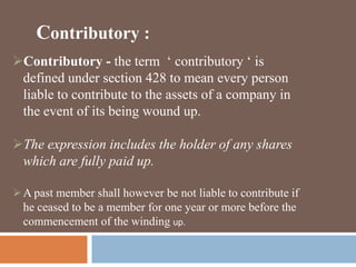 winding up of company | PPTX