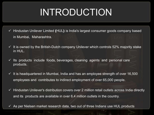 HUL CASE STUDY | PPT