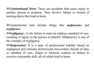 Legal aspects in nursing | PPTX