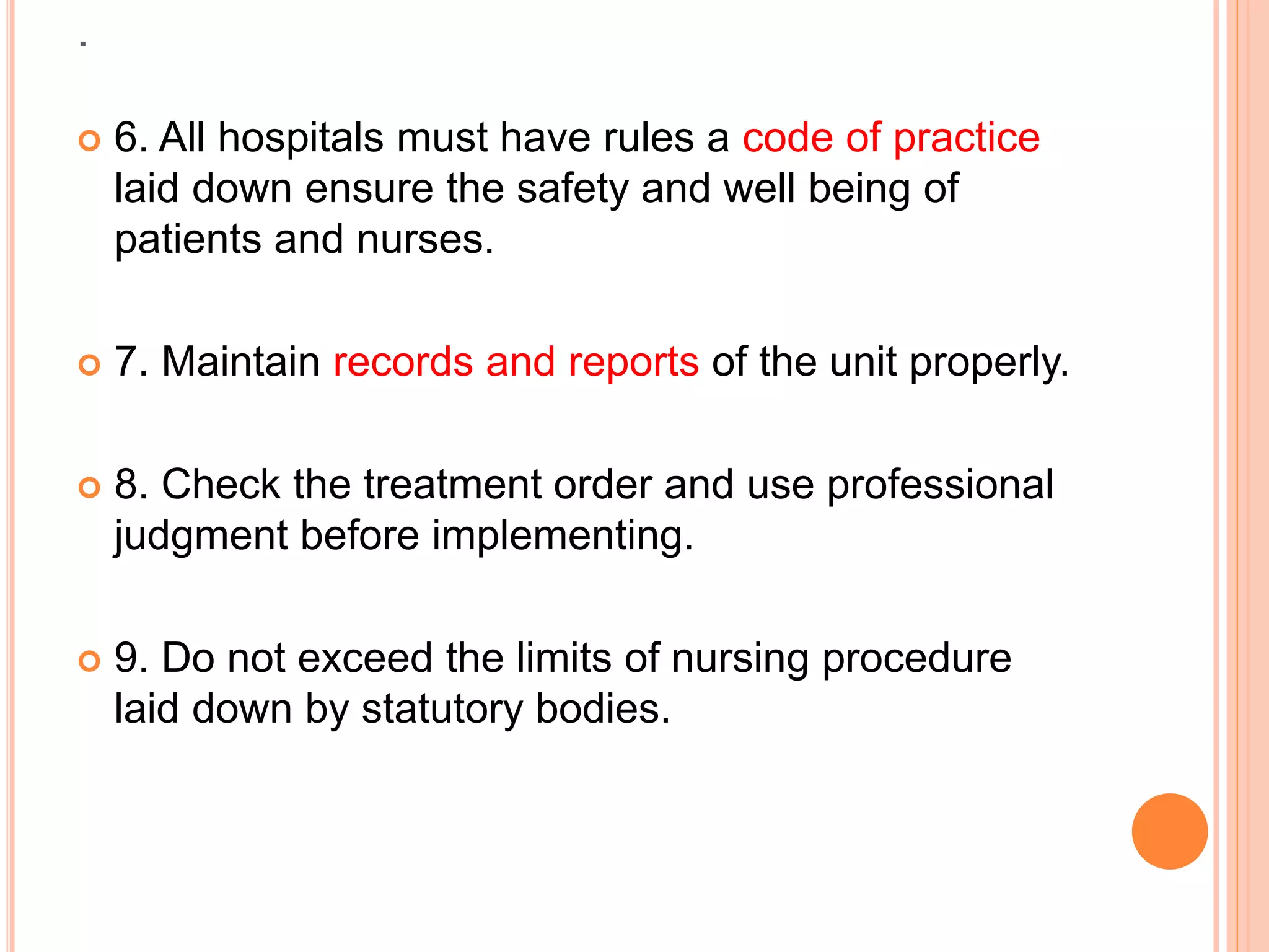 Legal aspects in nursing | PPTX