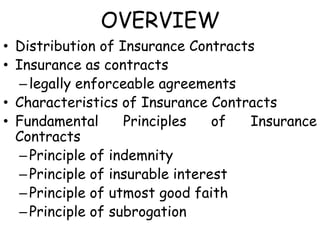 Legal aspects of insurance | PPTX