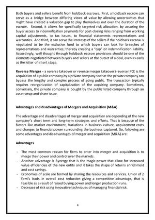 Legal aspects of mergers & acquisition | DOCX | Mergers and ...