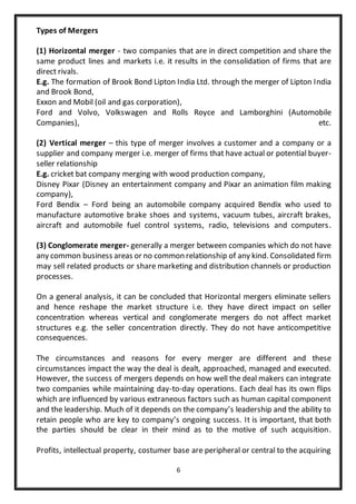 Legal aspects of mergers & acquisition | DOCX