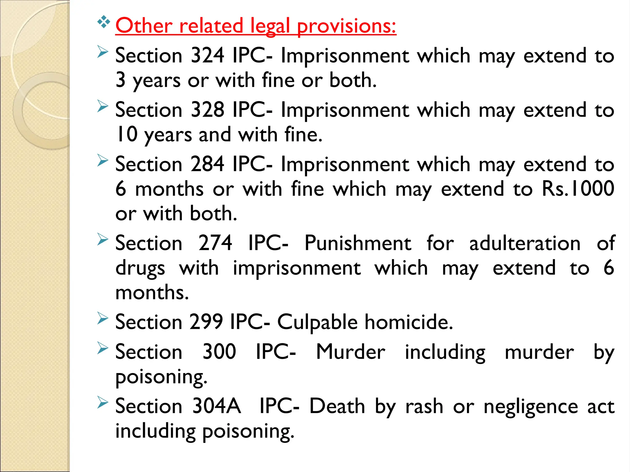 LEGAL ASPECTS OF POISONING cases in India | PPT