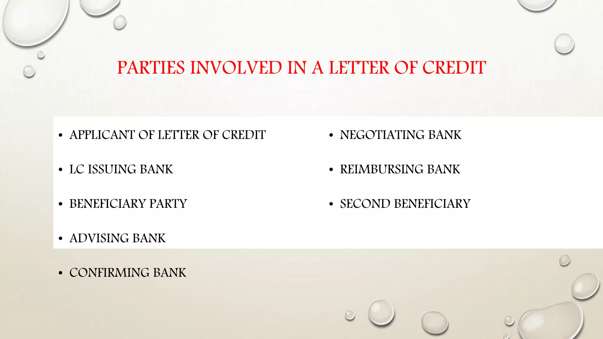 Legal aspects of trade finance | PPTX