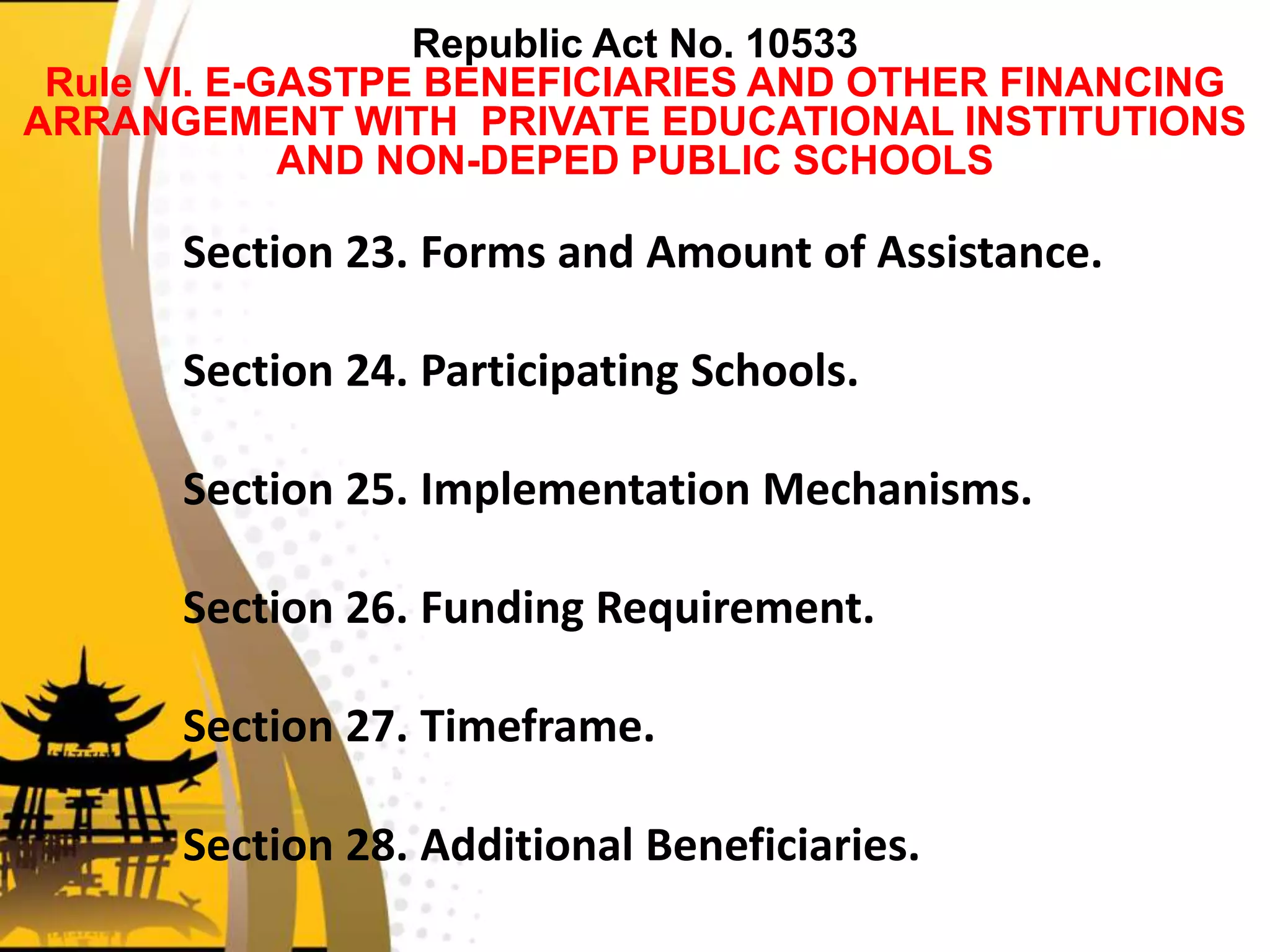 Legal Bases of Education - R.A No. 10157 & R.A. No. 10533 | PPTX