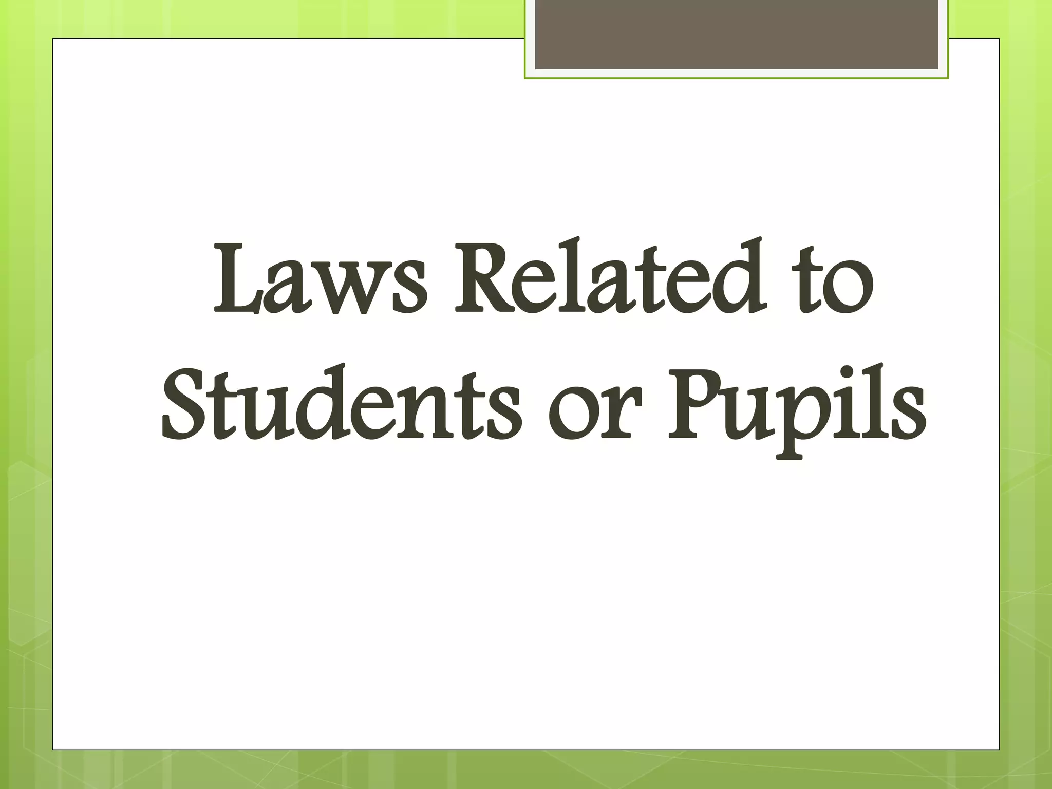 Legal bases of school administration | PPTX