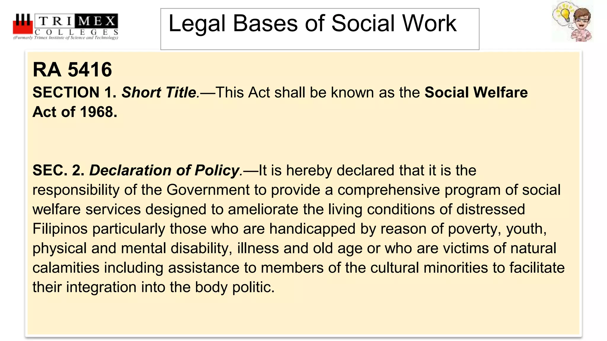 LEGAL BASES OF SOCIAL WORK IN THE PHILIPPINES.pptx