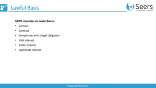 Legal Basis in GDPR | PPTX