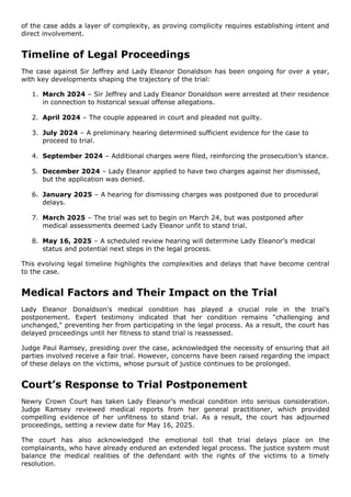 Legal Battle of Sir Jeffrey Donaldson: Trial Delay & Eleanor Donaldson ...