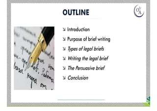 LEGAL BRIEF WRITING | PDF