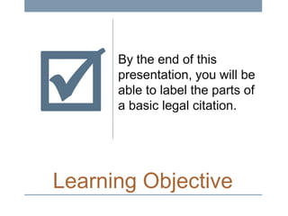 Basic Legal Citation | PPTX