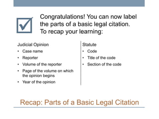 Basic Legal Citation | PPTX