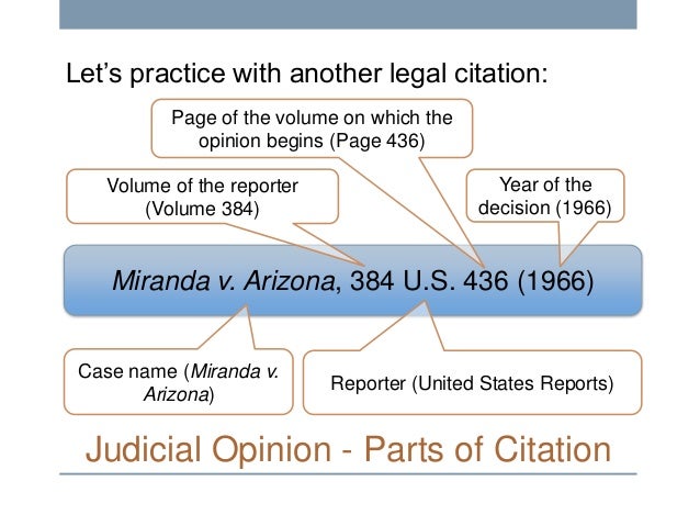 Basic Legal Citation