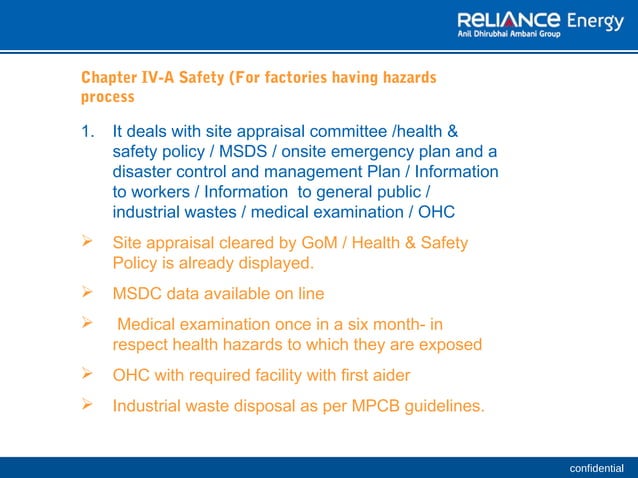 factories rules 1963 | PPT | Chemistry | Science