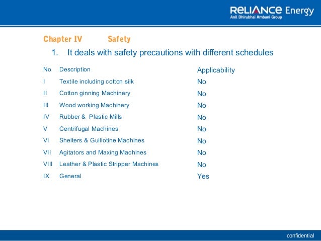 Factory Safety Rules