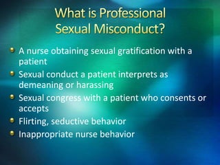 Legal considerations sexual misconduct in the workplace | PPTX