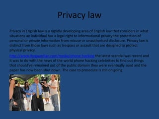 Legal constraints in media | PPTX