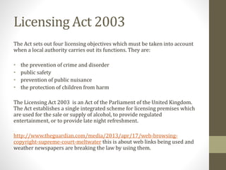 Legal constraints in media | PPTX