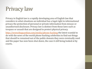 Legal constraints in media | PPTX