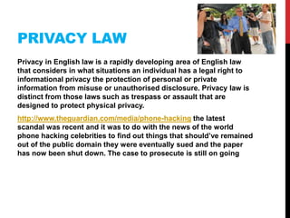 Legal constraints in media | PPTX