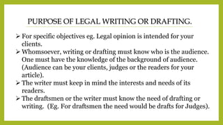 Legal drafting. | PPTX