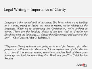 Legal Drafting | PPTX