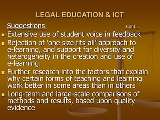 LEGAL EDUCATION & INFORMATION COMMUNICATION AND TECHNOLOGY | PPT