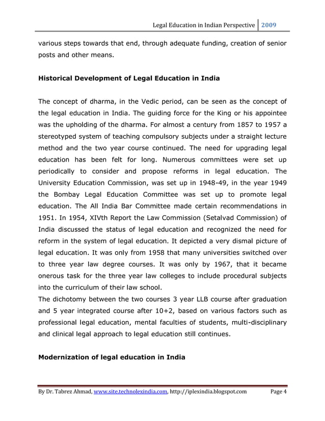 Legal Education In India | PDF