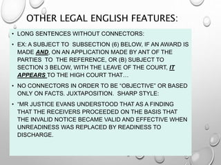 Legal english general rules | PPTX