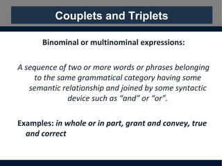 An Introduction to Legalese: The Language of Contracts | PPTX