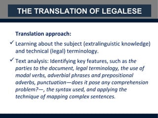 An Introduction to Legalese: The Language of Contracts | PPTX