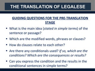An Introduction to Legalese: The Language of Contracts | PPTX
