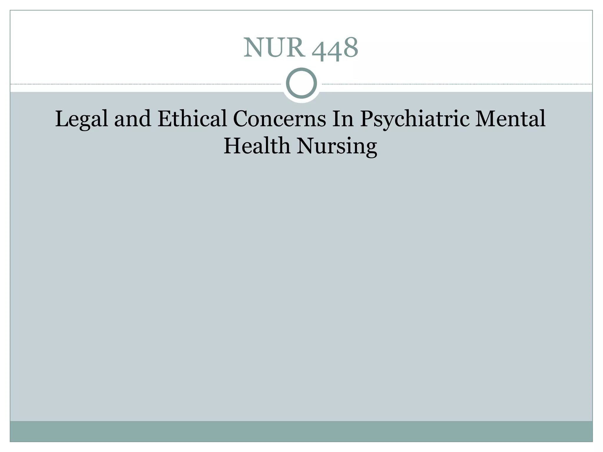 Legal ethical concerns | PPT
