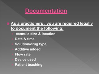 Legal, ethical and documentation aspects on IV Therapy | PPTX