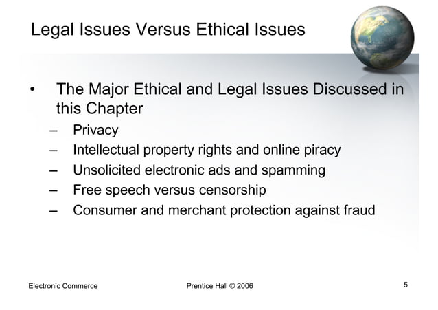 Legal ethical issues E commerce | PDF | Internet | Computing