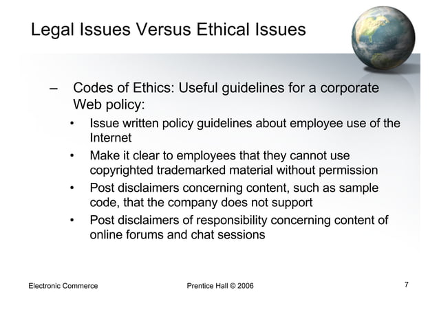 Legal ethical issues E commerce | PDF | Internet | Computing