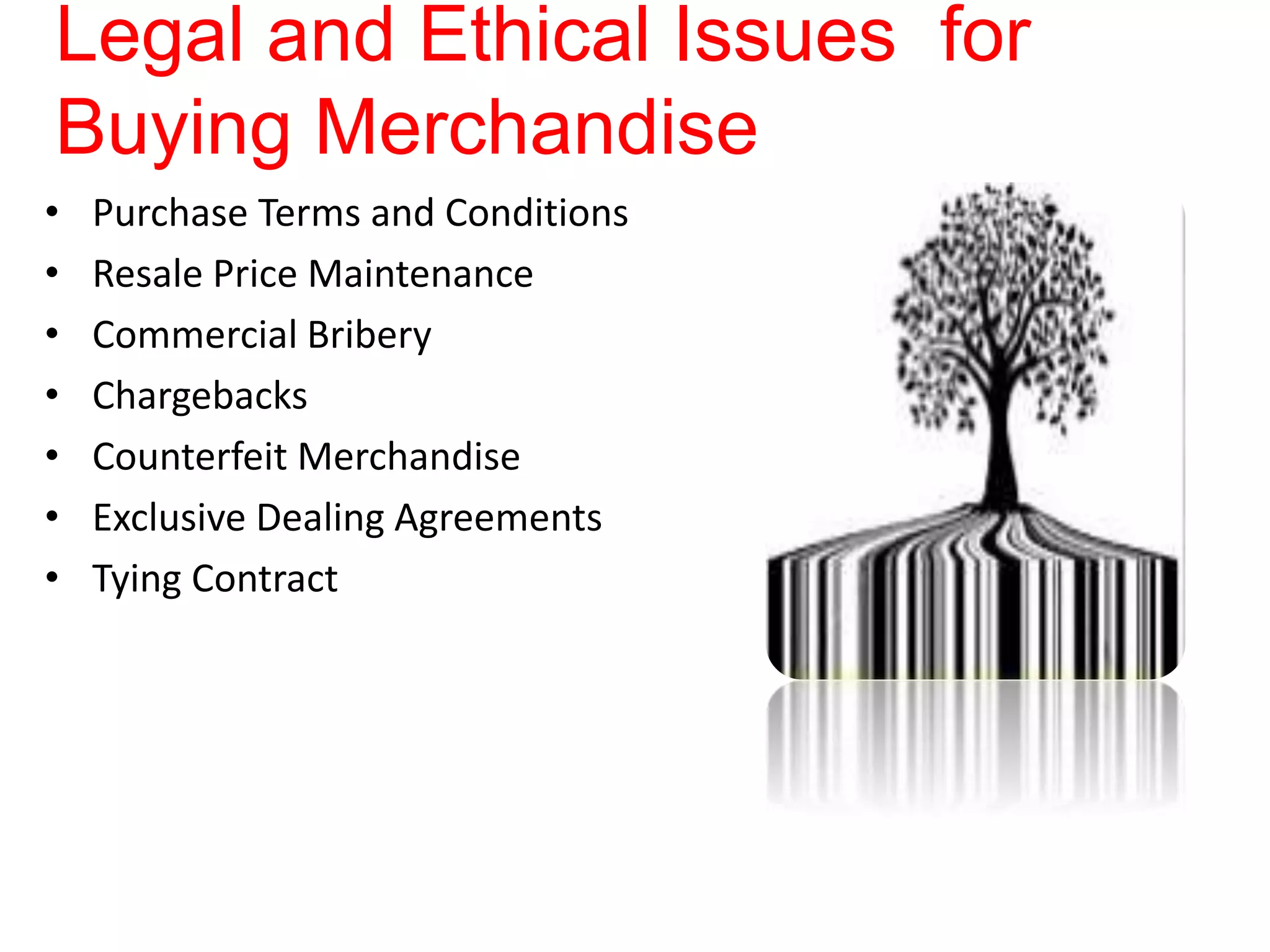 Legal & ethical issues in retailing | PPTX