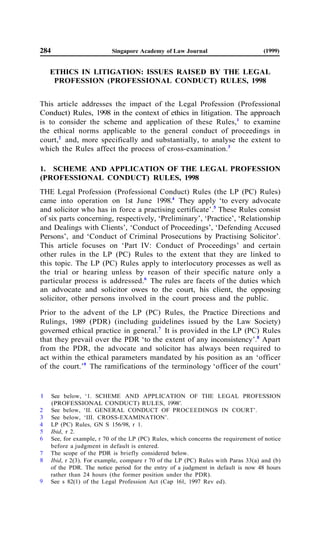 Legal Ethics - Conflict of Interest | PDF