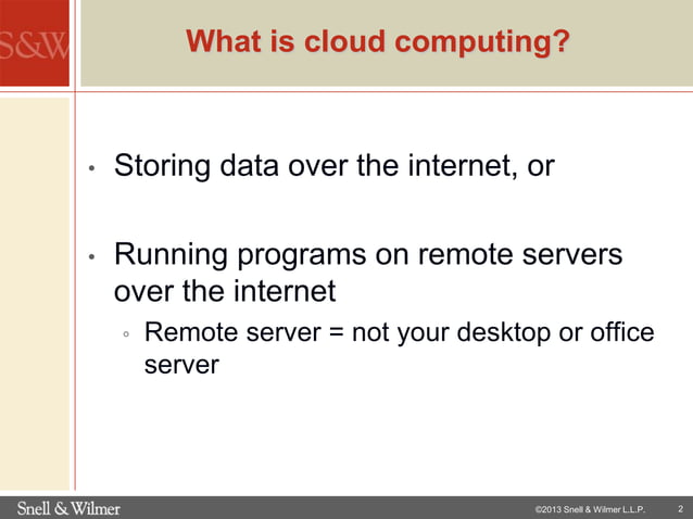 Legal ethics & cloud computing | PPT