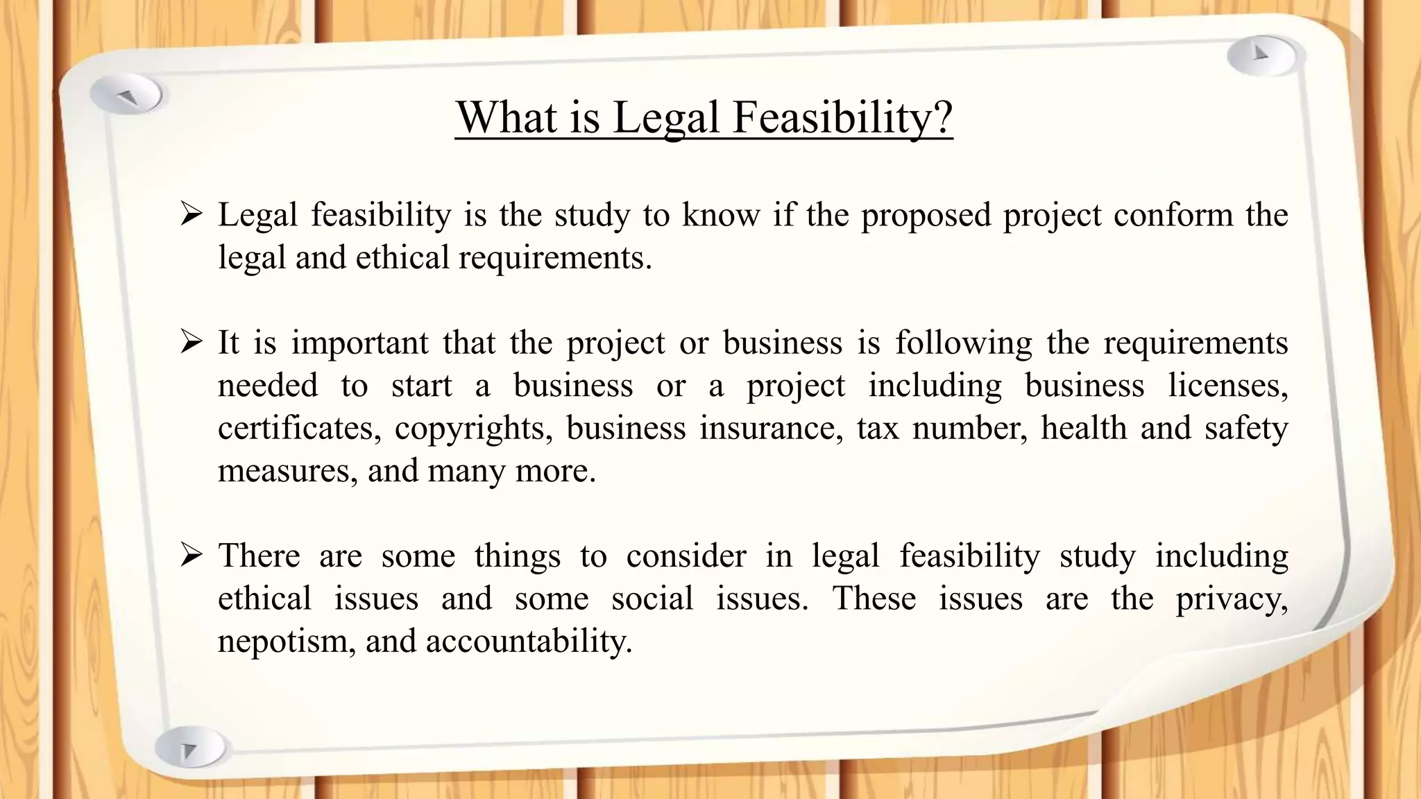 Legal feasibility | PPTX