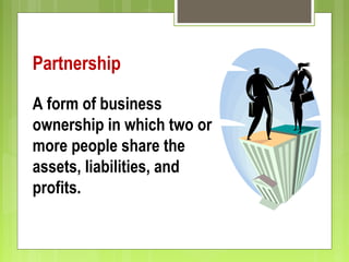 Legal forms of business ownership om | PPT