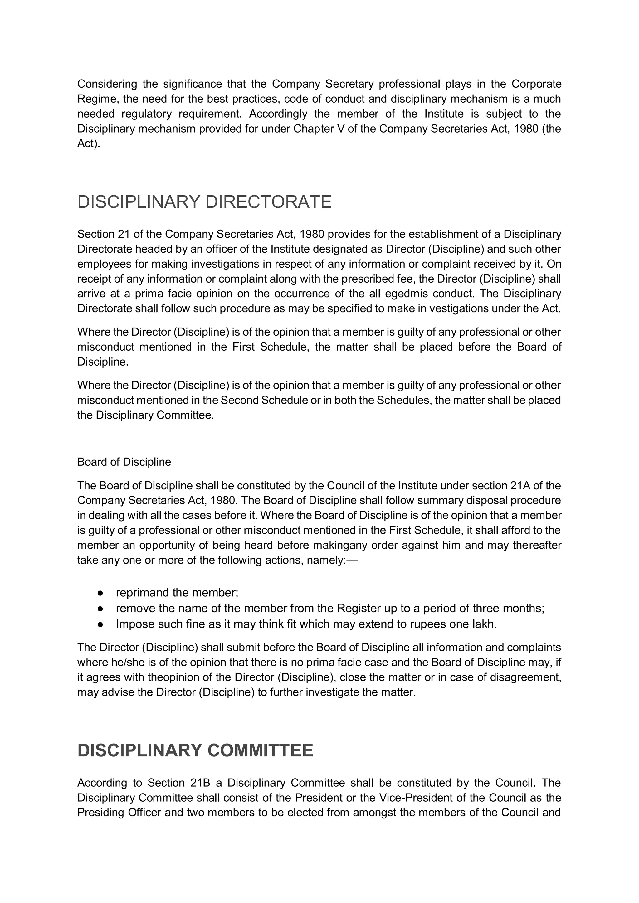 Legal framework governing company secretaries | PDF