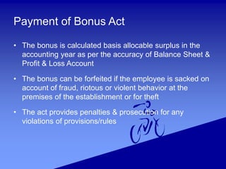 Legal Framework of compensationpptx ppt on compensation | PPTX