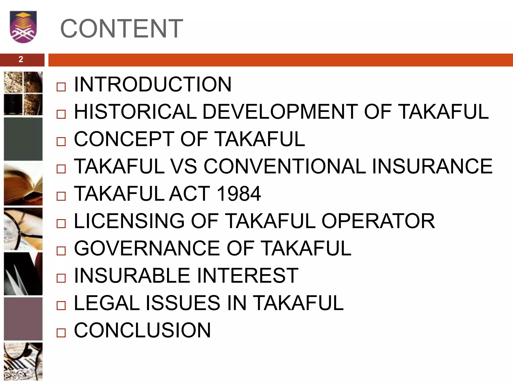 Legal Framework of Takaful | PPTX